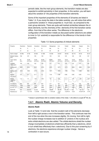 Unit-1 Transition elements and its properties | PDF