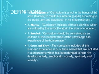 (Unit 1) 11072 appraches of curriculum construction | PPT