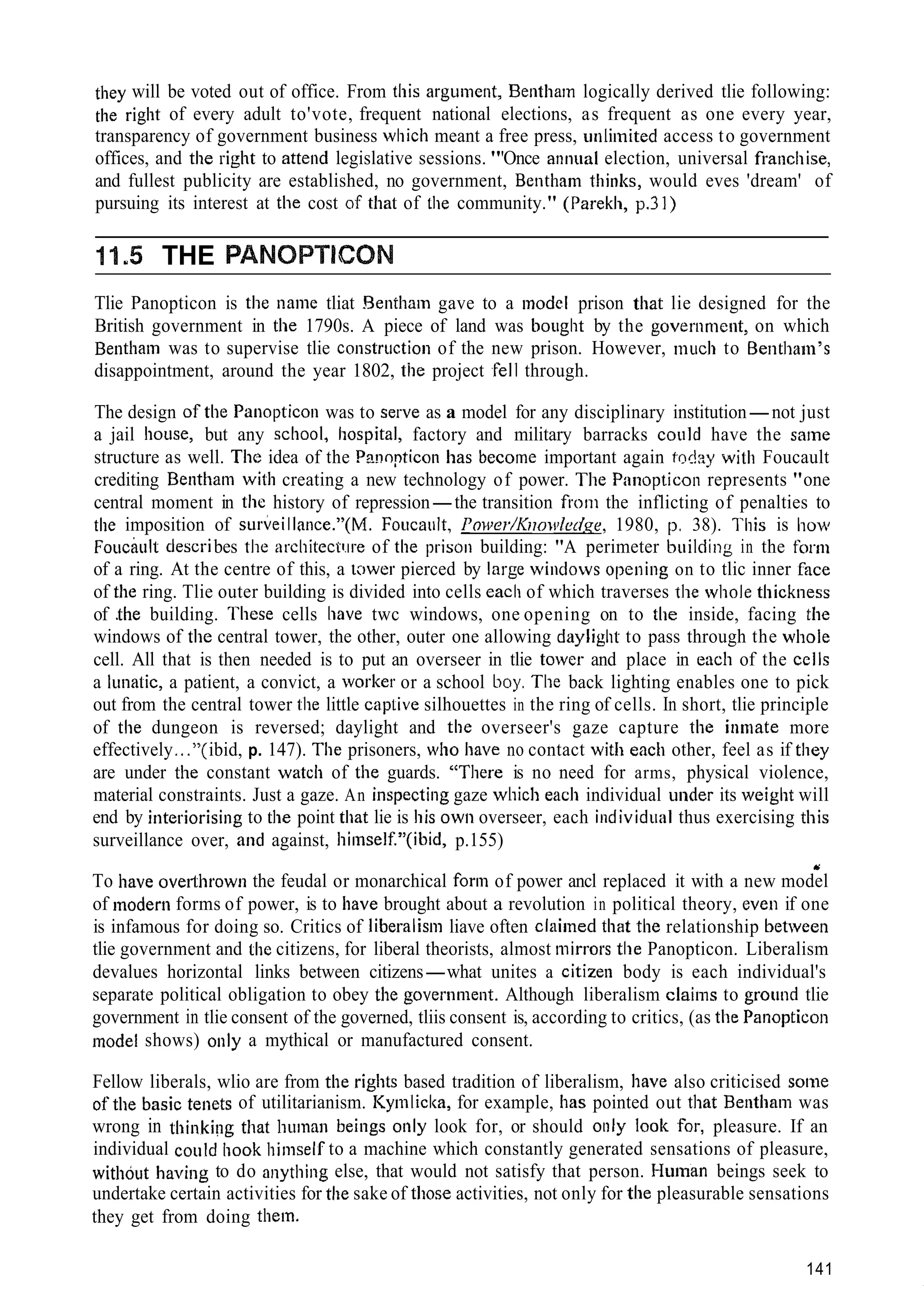 Unit 11 jeremy bentham | PDF