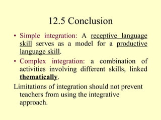 Integrating The Skills | PPT | Education