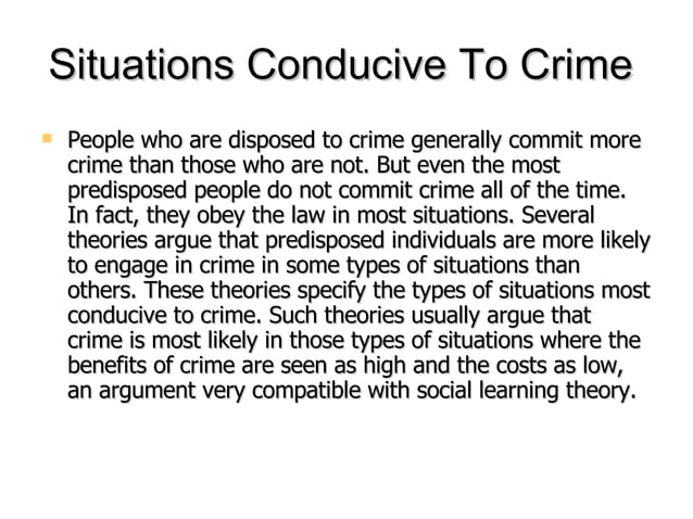 Unit 12 Sociological Theories Of Crime | PPT | Crime & Harmful Acts to ...