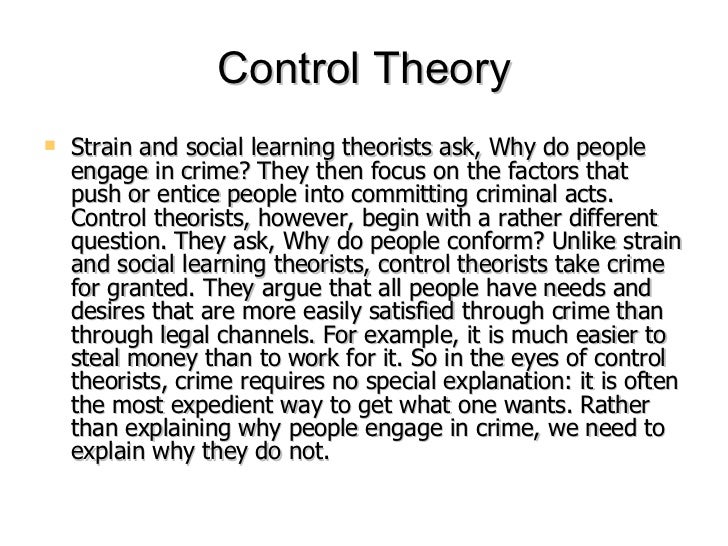 Control Theory Sociology