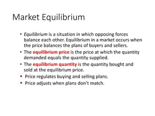 Lec 14 Market Equilibrium | PPT