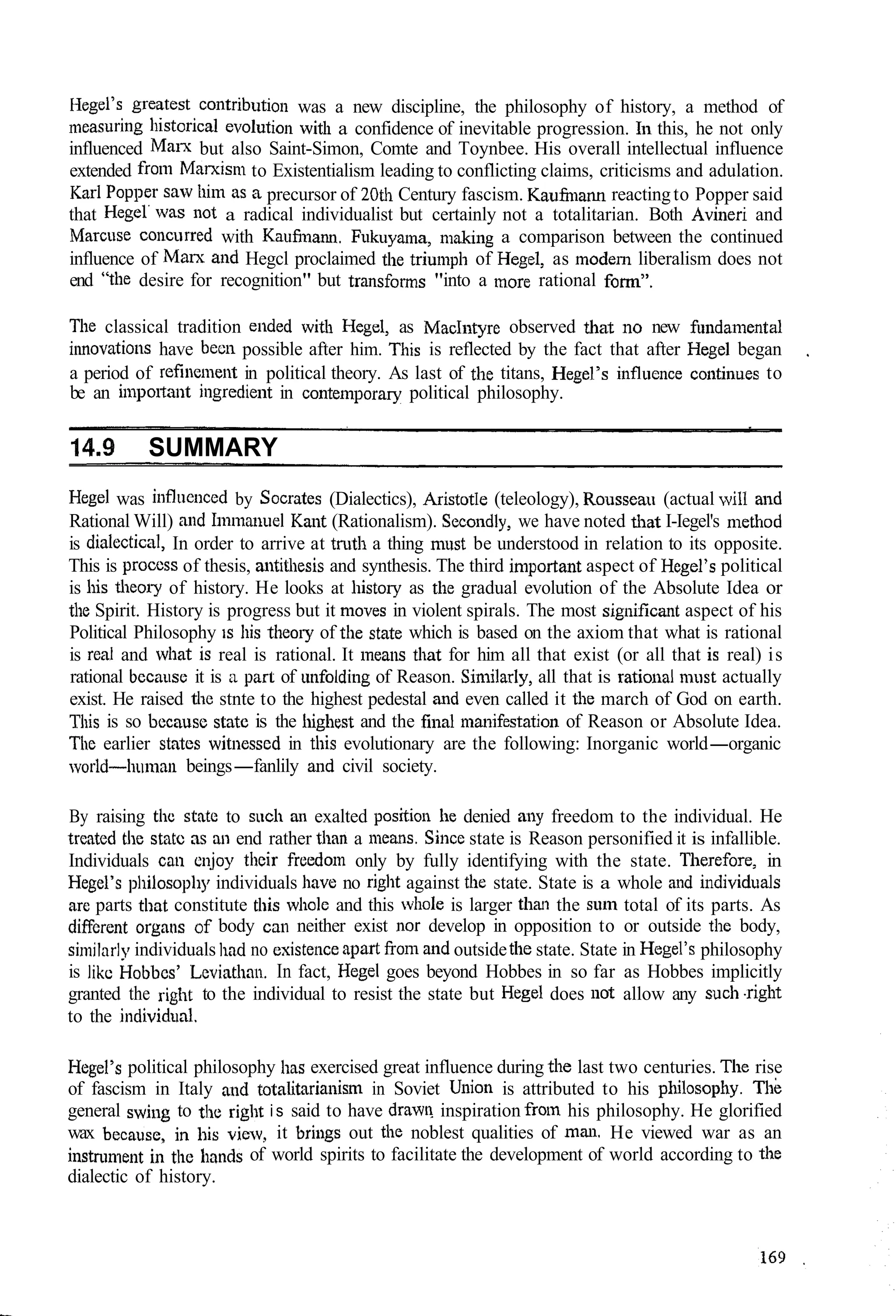 Unit 14 george wilhelm friedrich hegel | PDF