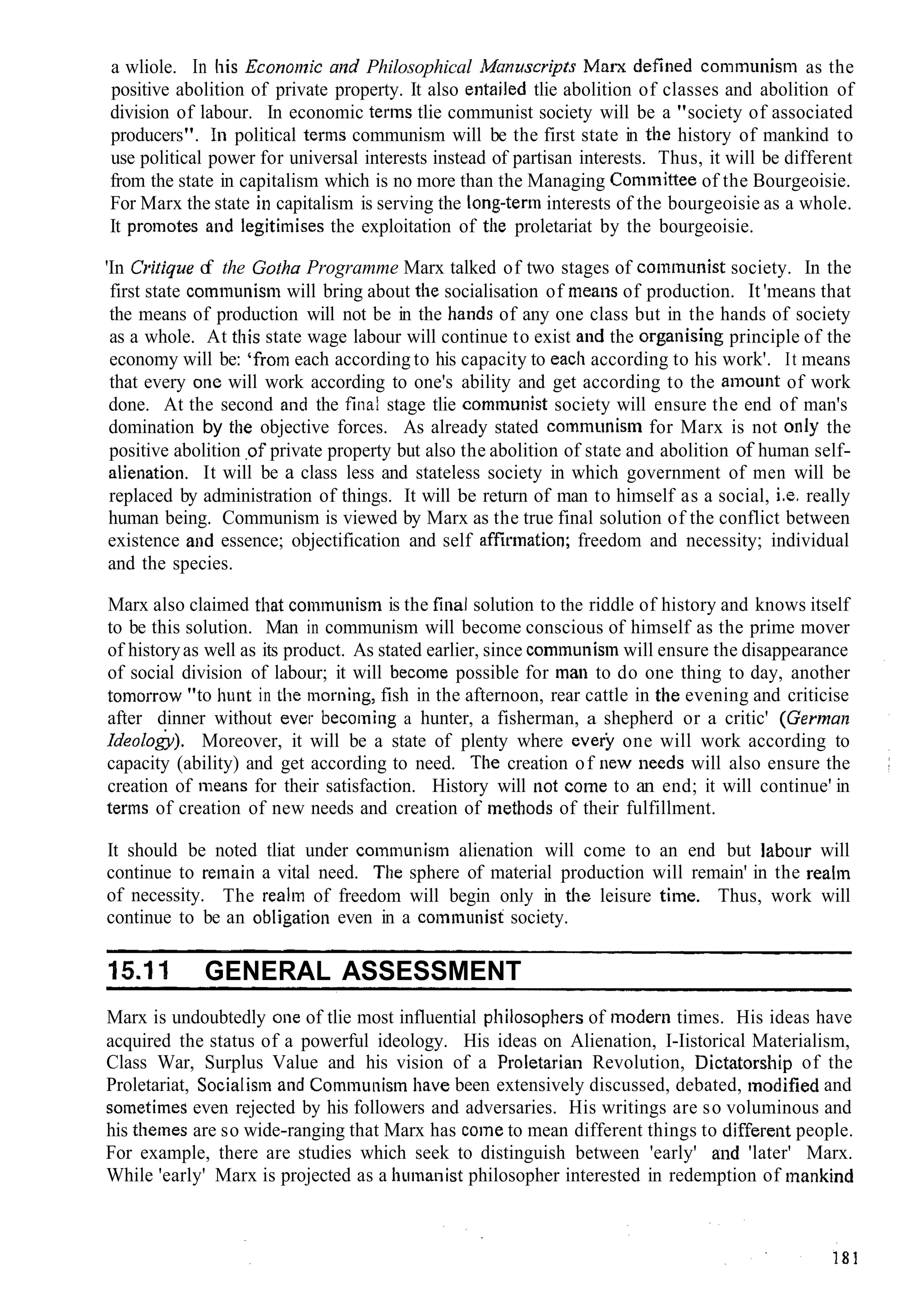 western political thought by karl marx | PDF