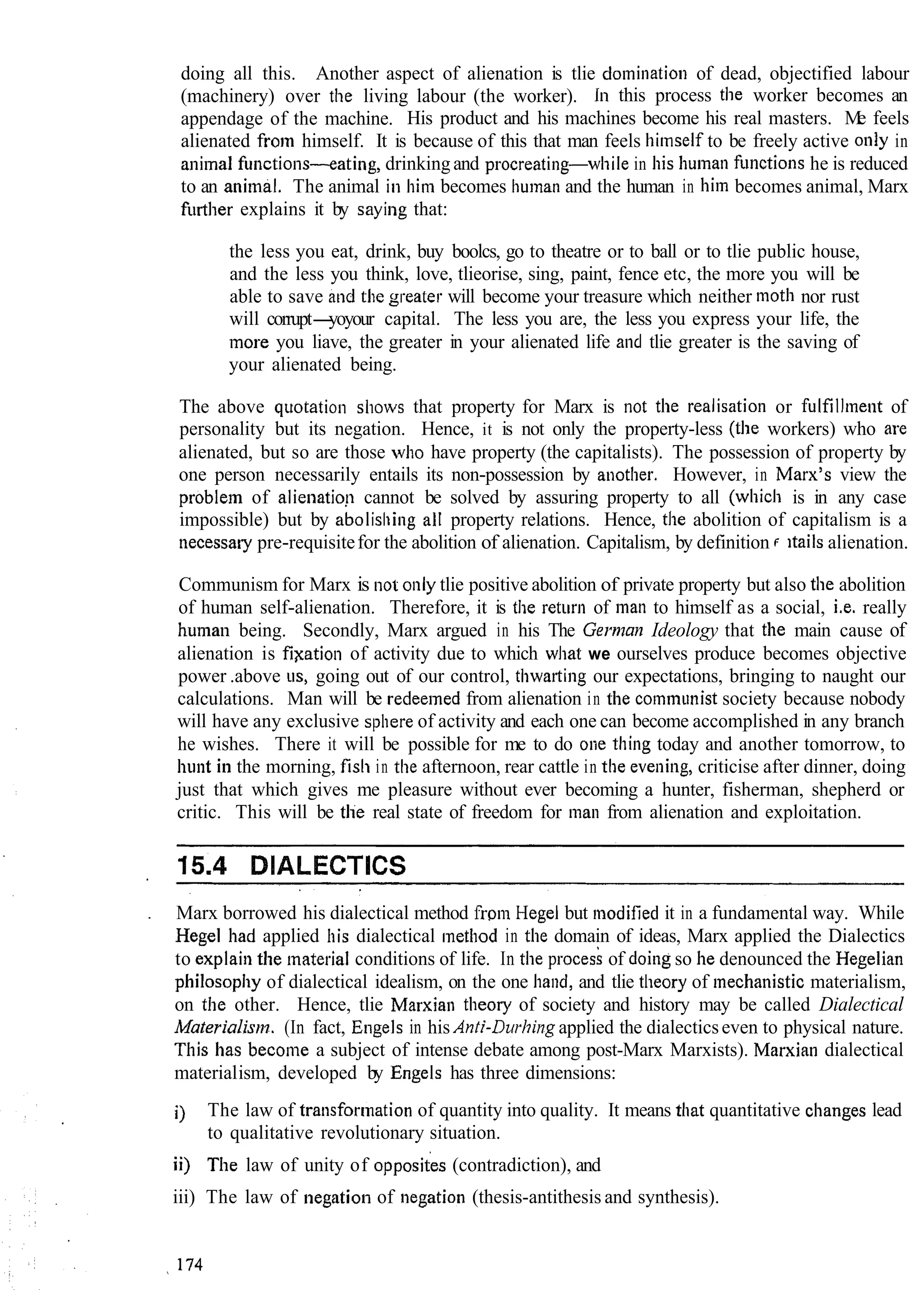 western political thought by karl marx | PDF