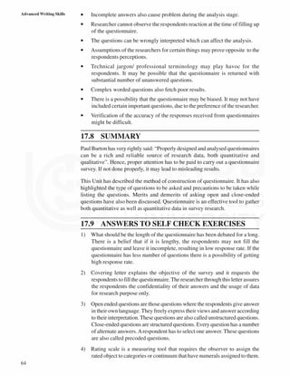 Questionnaire Method | PDF
