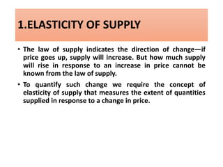 Lec 18 Elasticity of Supply | PPTX