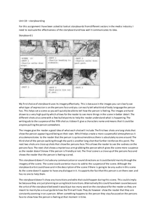 Unit 18-storyboarding | PDF