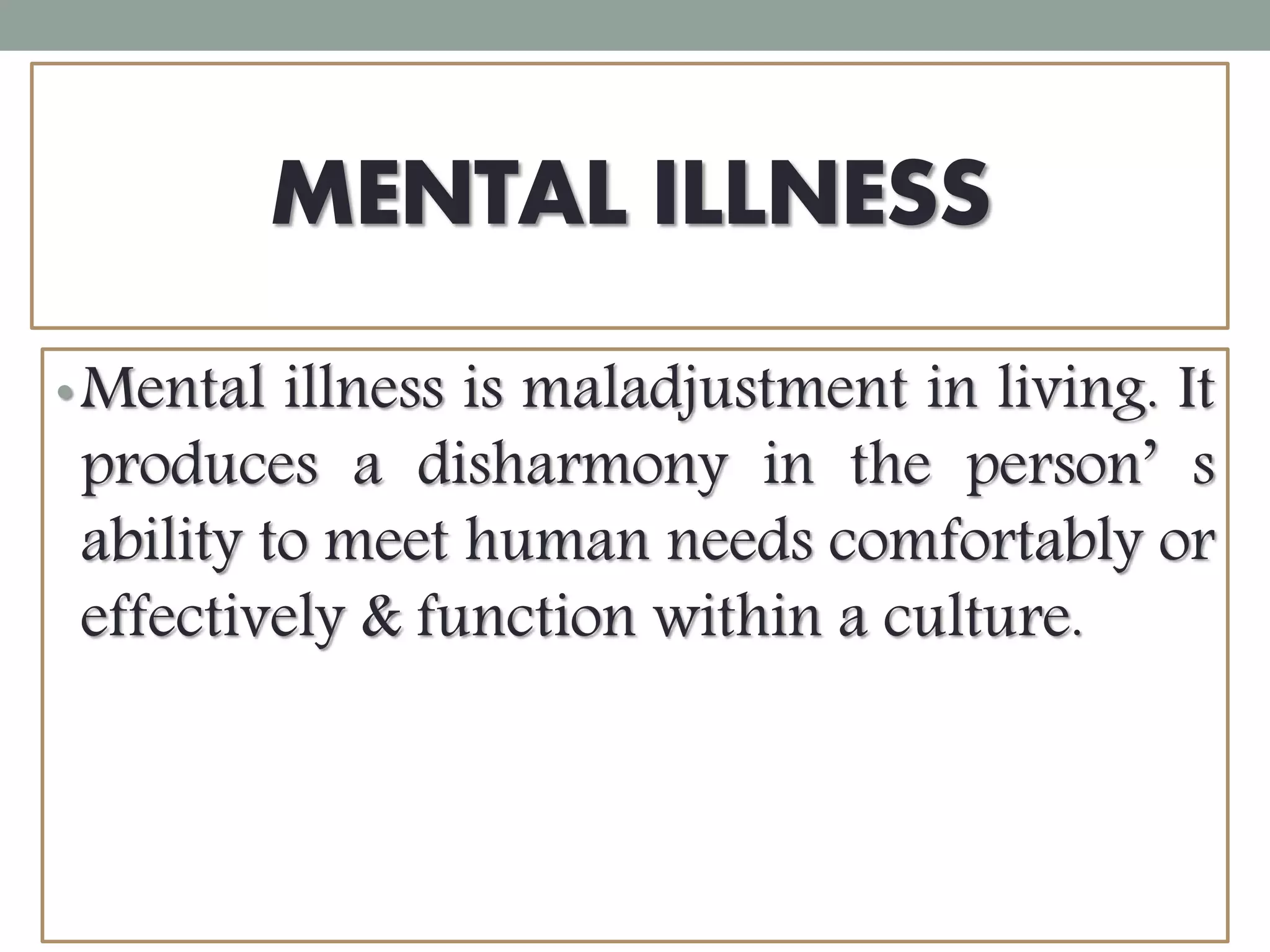 introduction to mental health nursing | PPTX
