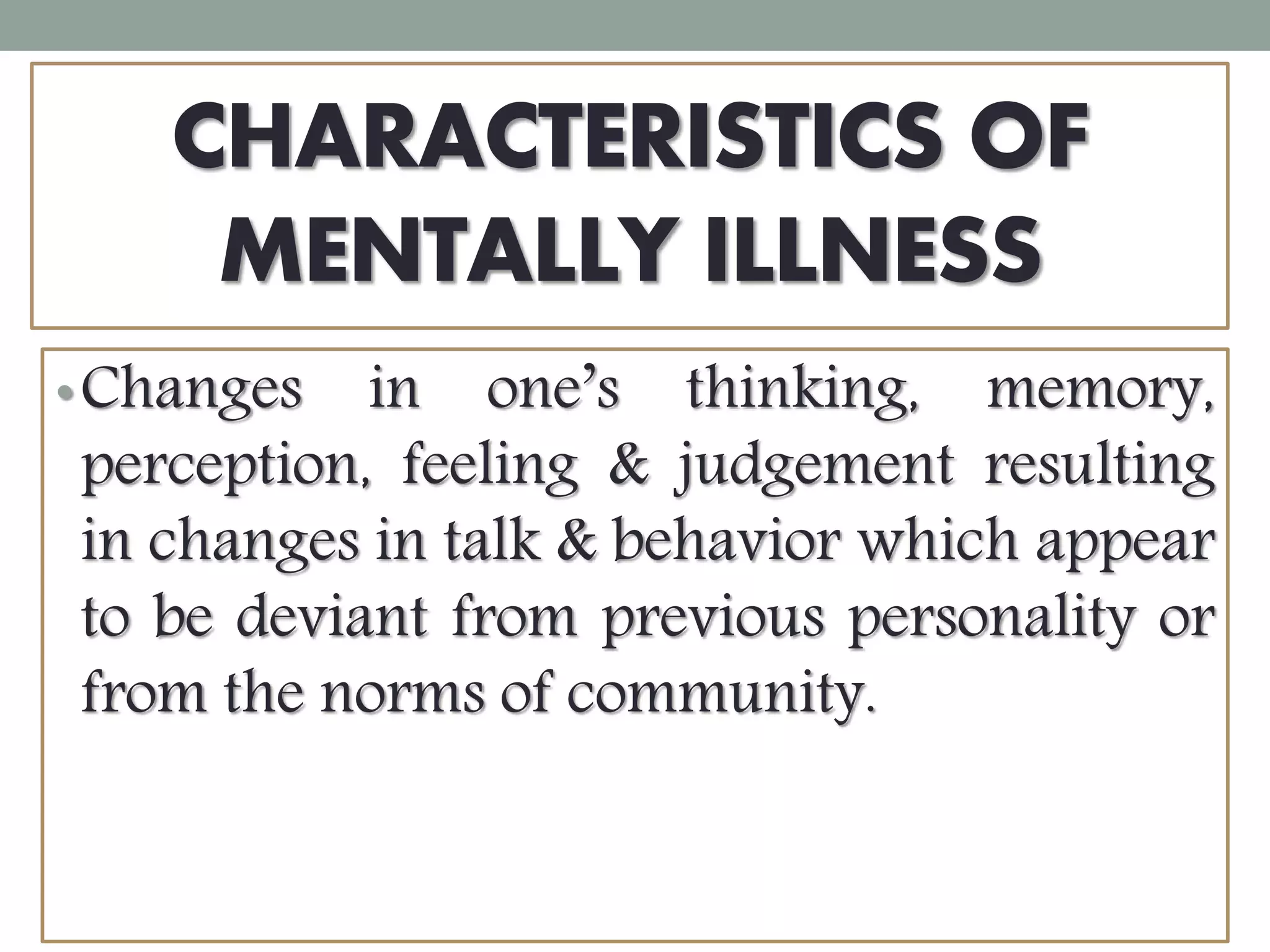 introduction to mental health nursing | PPTX