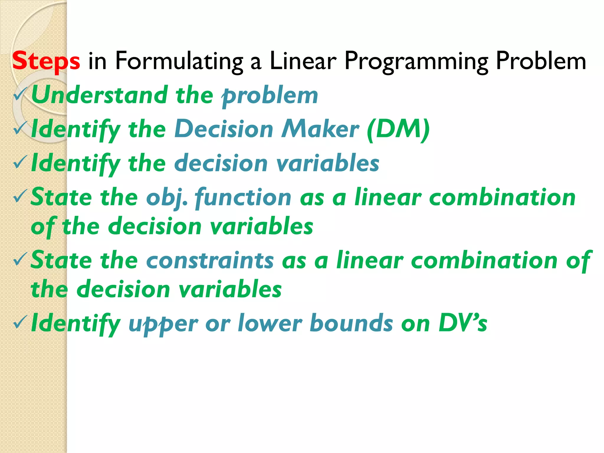 linear programming | PDF