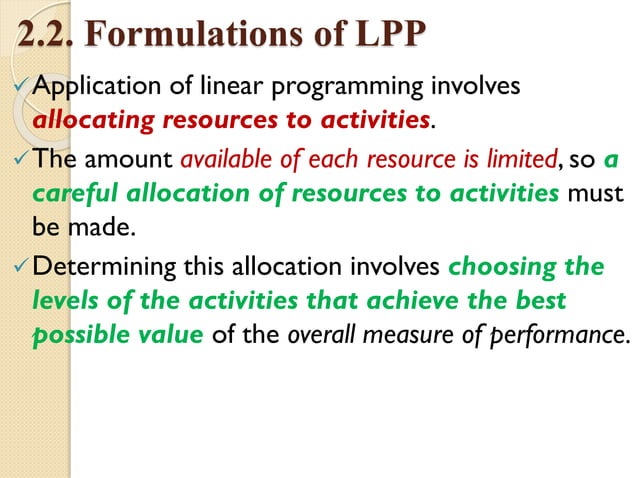 linear programming | PPT