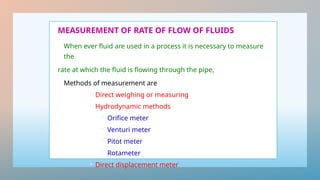 UNIT- 1A.pptx FLOW OF FLUIDS PHARMACEUTICAL ENGINEERING | PPTX