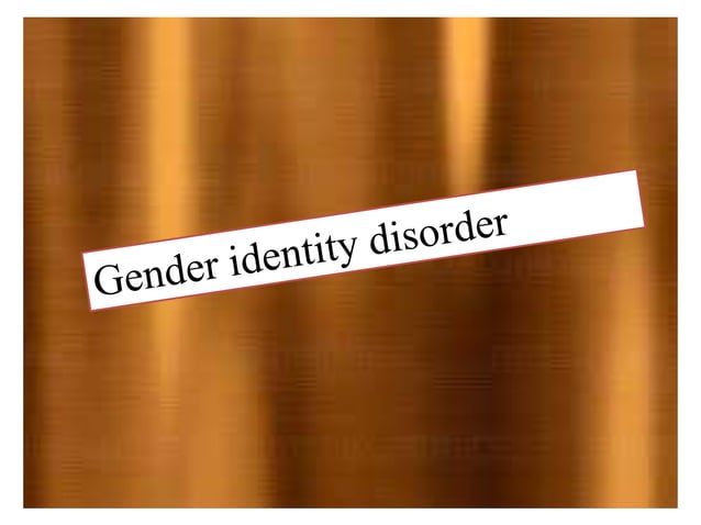 abnormal psychology personality and gender disorder | PPT