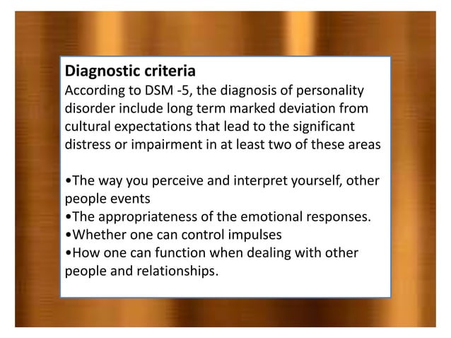 abnormal psychology personality and gender disorder | PPT