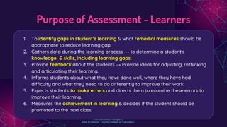 BASICS OF ASSESSMENT | PPTX