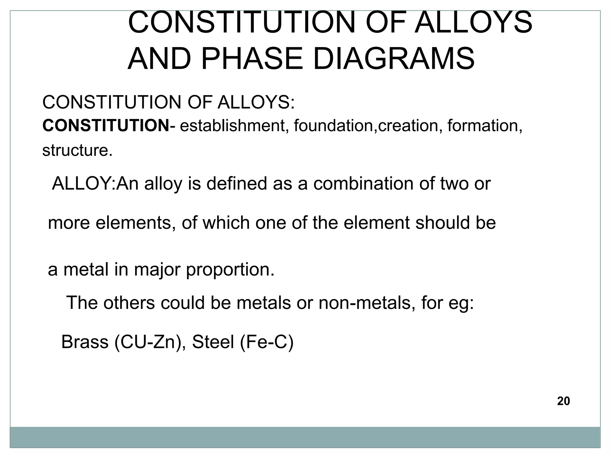 ME8491 ENGINEERING METALLURGY Unit 1 Alloys and Phase Diagrams | PPTX