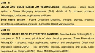 History Development of AM systems. Overview of Additive Manufacturing ...