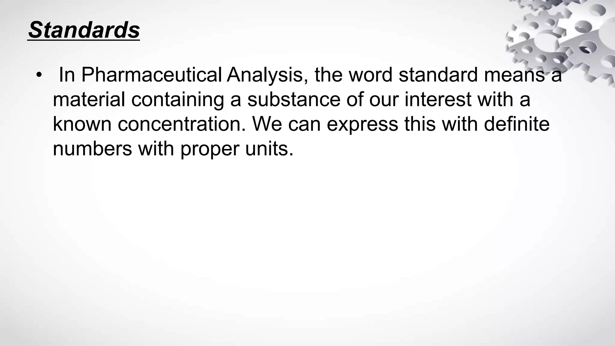 Pharmaceutical analysis, | PPTX