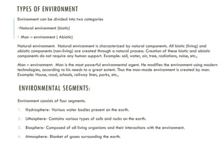 TYPES OF ATMOSPHERE - ENVIRONMENTAL SCIENCE | PPT