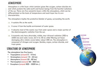 TYPES OF ATMOSPHERE - ENVIRONMENTAL SCIENCE | PPT