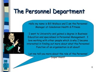 Unit 1b - Key Functions of Departments | PPT