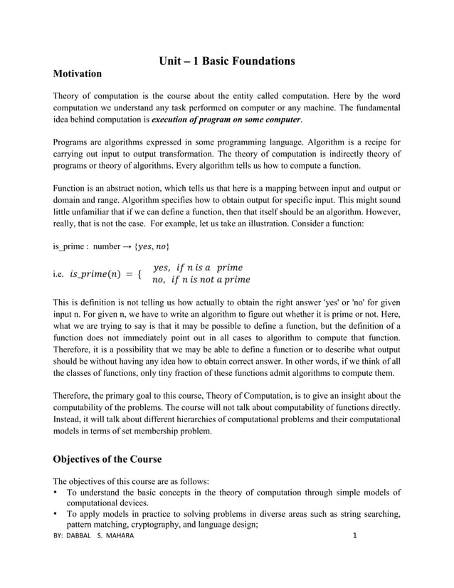 Basic Foundations Of Automata Theory Pdf