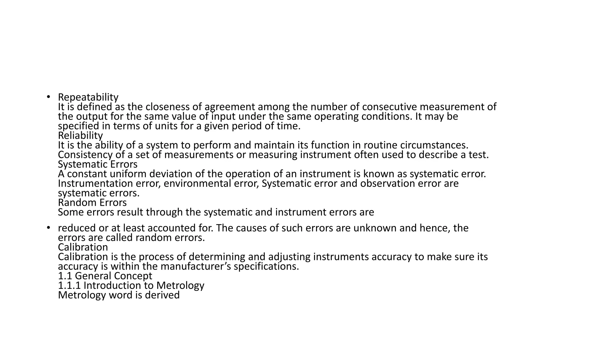 Unit 1 basics of metrology | PPTX