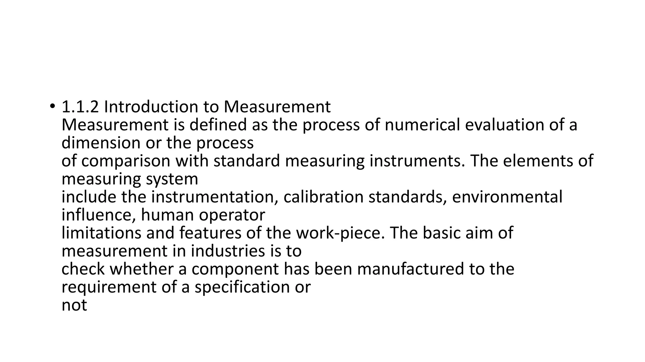 Unit 1 basics of metrology | PPTX