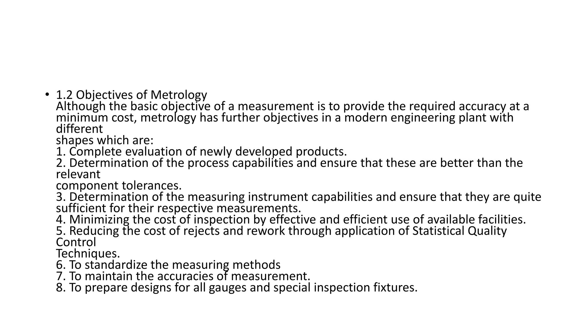 Unit 1 basics of metrology | PPTX