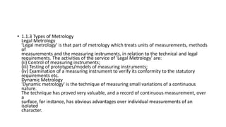 Unit 1 basics of metrology | PPTX