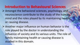 Unit-1 Behavioural Sciences.pptx lacture | PPTX | Physical Therapy ...