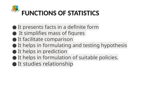 BIOSTATISTICS- Basic definition and Statistical Method | PPTX