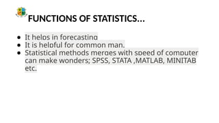 BIOSTATISTICS- Basic definition and Statistical Method | PPTX