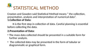 BIOSTATISTICS- Basic definition and Statistical Method | PPTX