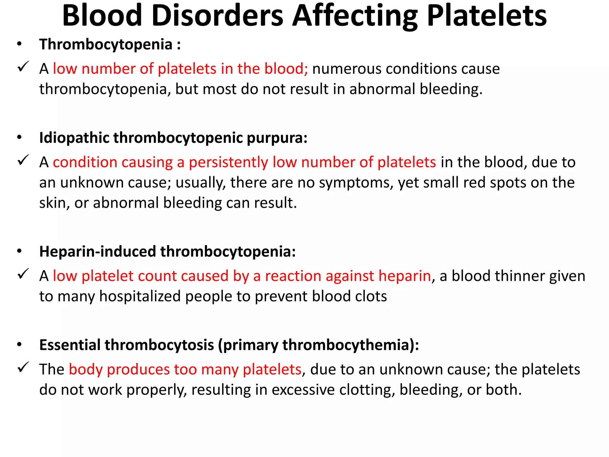 Blood disorders/B.pharmacy 2 semester | PPTX