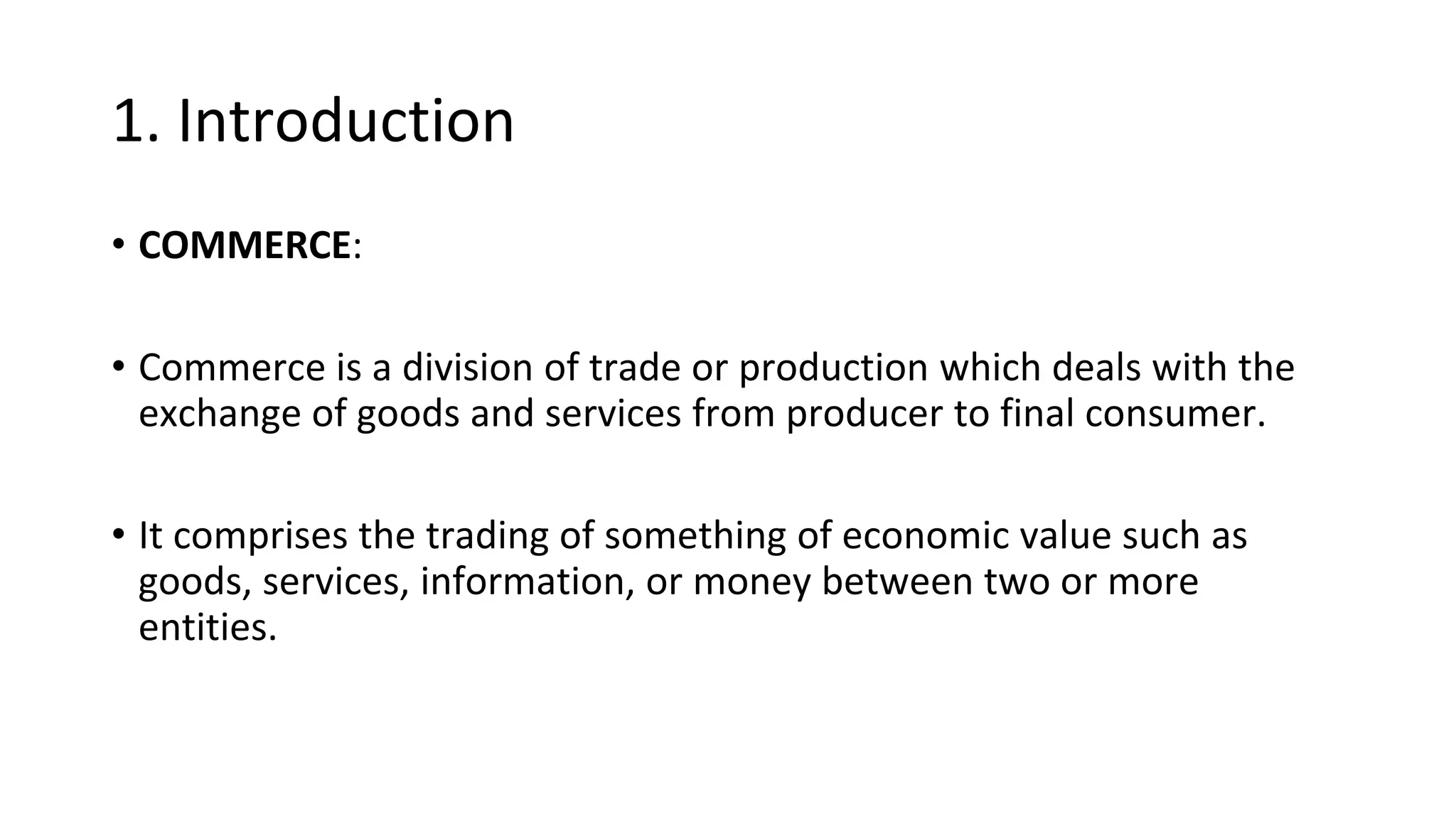 Unit - 1 Chapter-1.pptx Introduction Ecommerce | PPTX