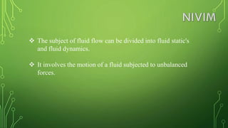 Pharmaceutical Engineering Unit- 1 Chapter -1 Flow of fluid.pptx