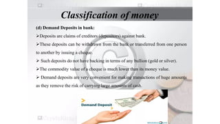 Chracteristics, Functions & Classifications of Money.pptx