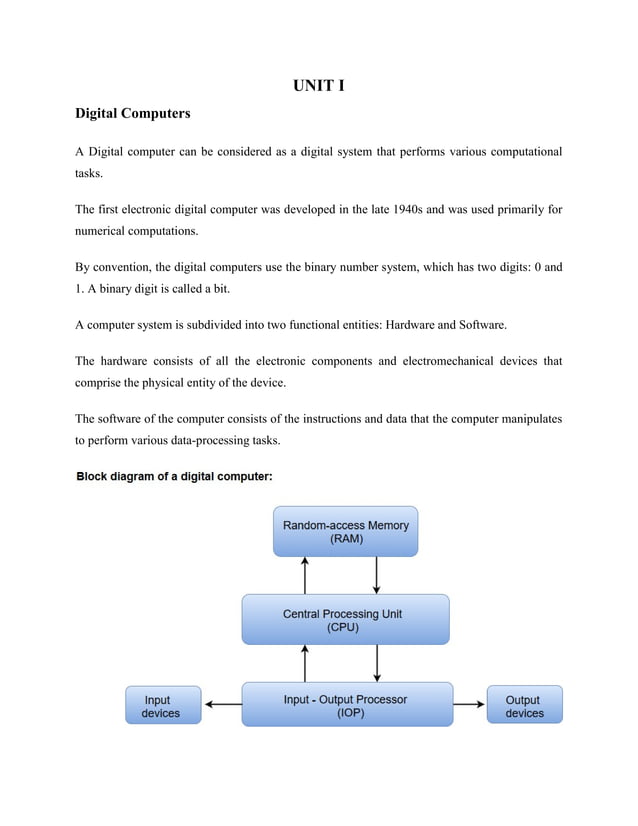 UNIT-1 Computer Orgainzation and Architeccture | PDF | Programming Languages | Computing