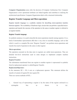 UNIT-1 Computer Orgainzation and Architeccture | PDF | Programming Languages | Computing