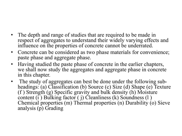 CONCRETE TECHNOLOGY an introduction to concrete | PPTX | Geology | Science