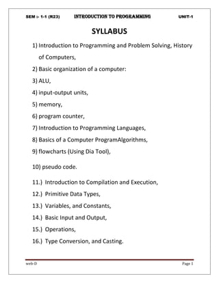 unit-1 jntuk r23computer programming.pdf