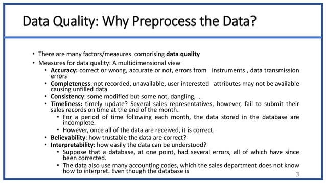 Unit 1 Data Pre Processing Data Cleaning Transformation Reduction