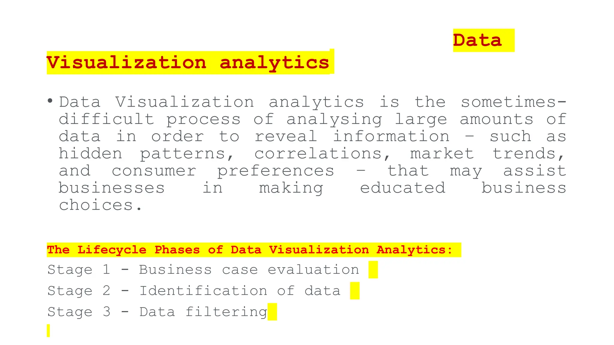 UNIT-1 Data Visualization used in daily life | PPT