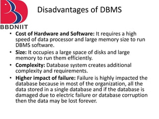 Unit 1 dbms | PPTX