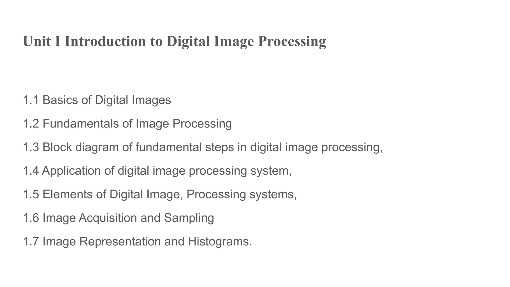 Chapter-1 Digital Image Processing (DIP) | PPTX