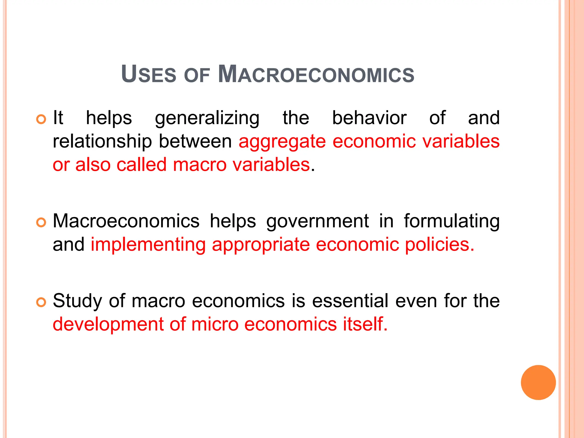 Macro Economics Concepts & Importance for Economics | PPTX | Business ...