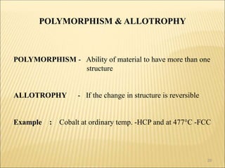 Elements of crystallography, very useful for engineering students | PDF